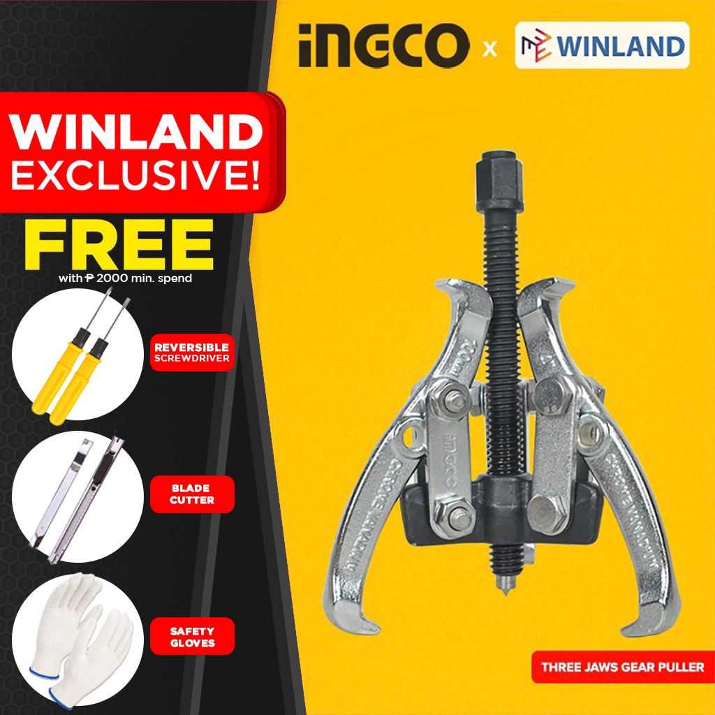 INGCO by Winland 4" Three Jaws Gear Puller Remover Jaw Bearing ...