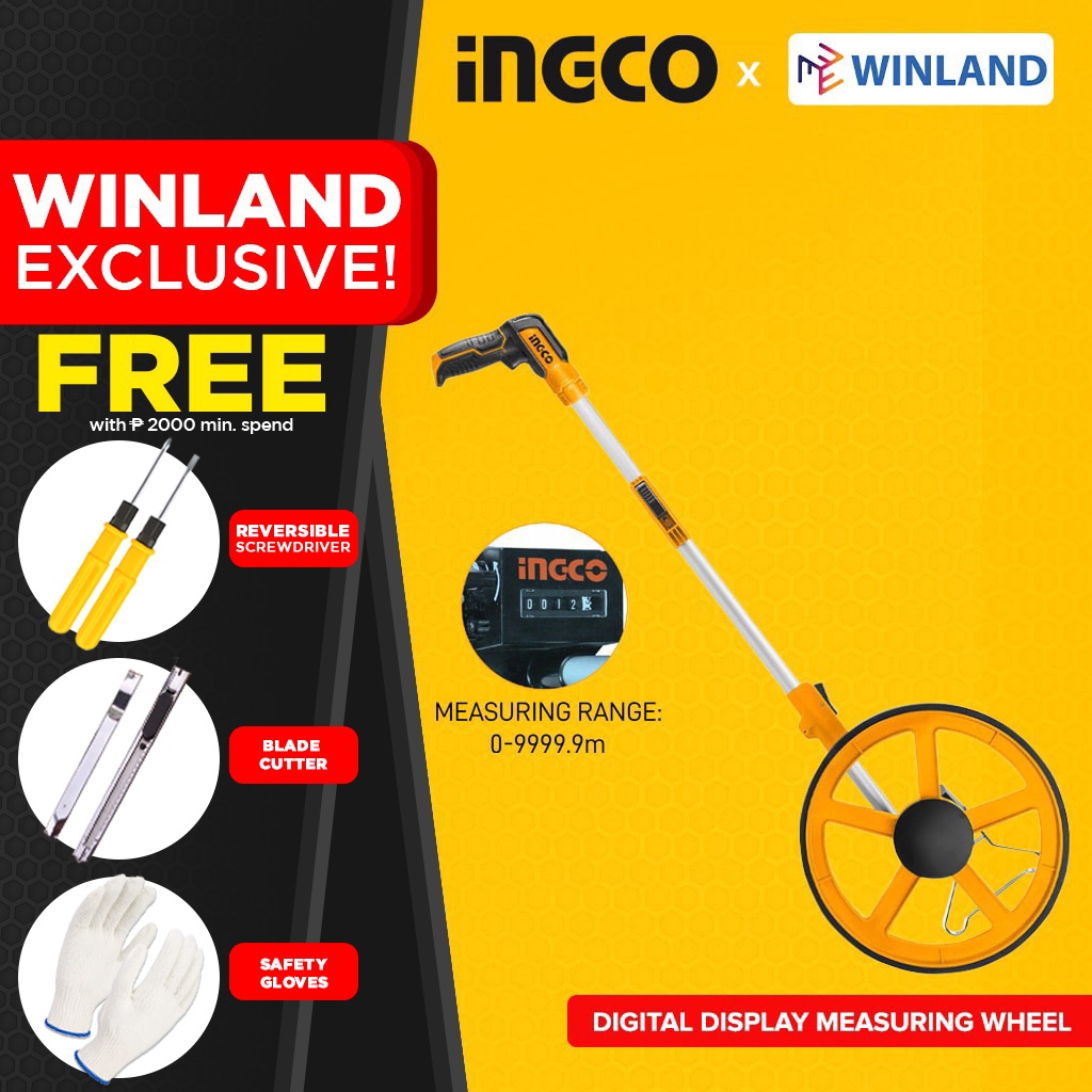 INGCO by Winland Digital Display Measuring Wheel HDMW01, HDMW45 ...