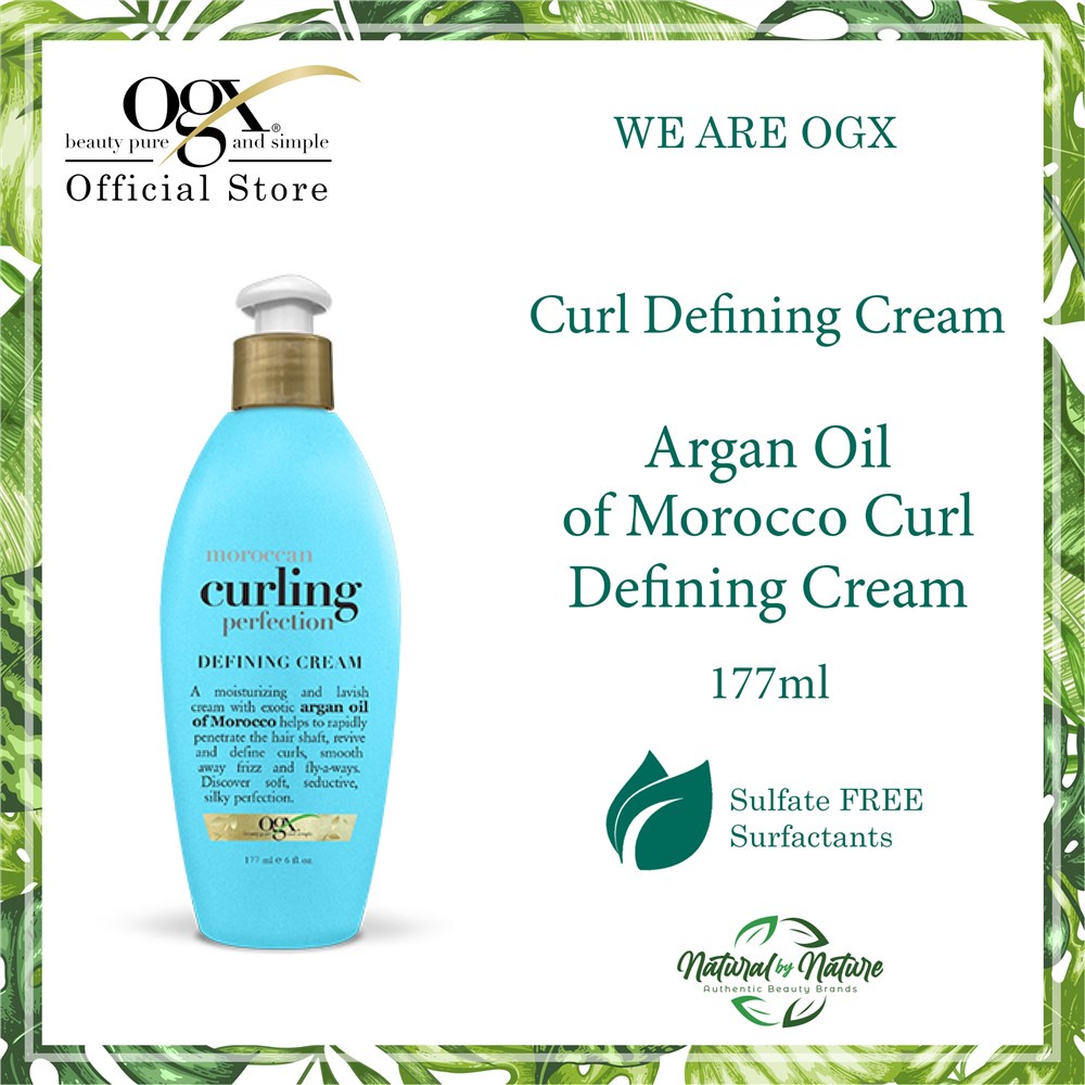 ☑OGX Moroccan Argan Oil Curl Perfector Cream 177 ml (6 FL. OZ) | Shopee ...