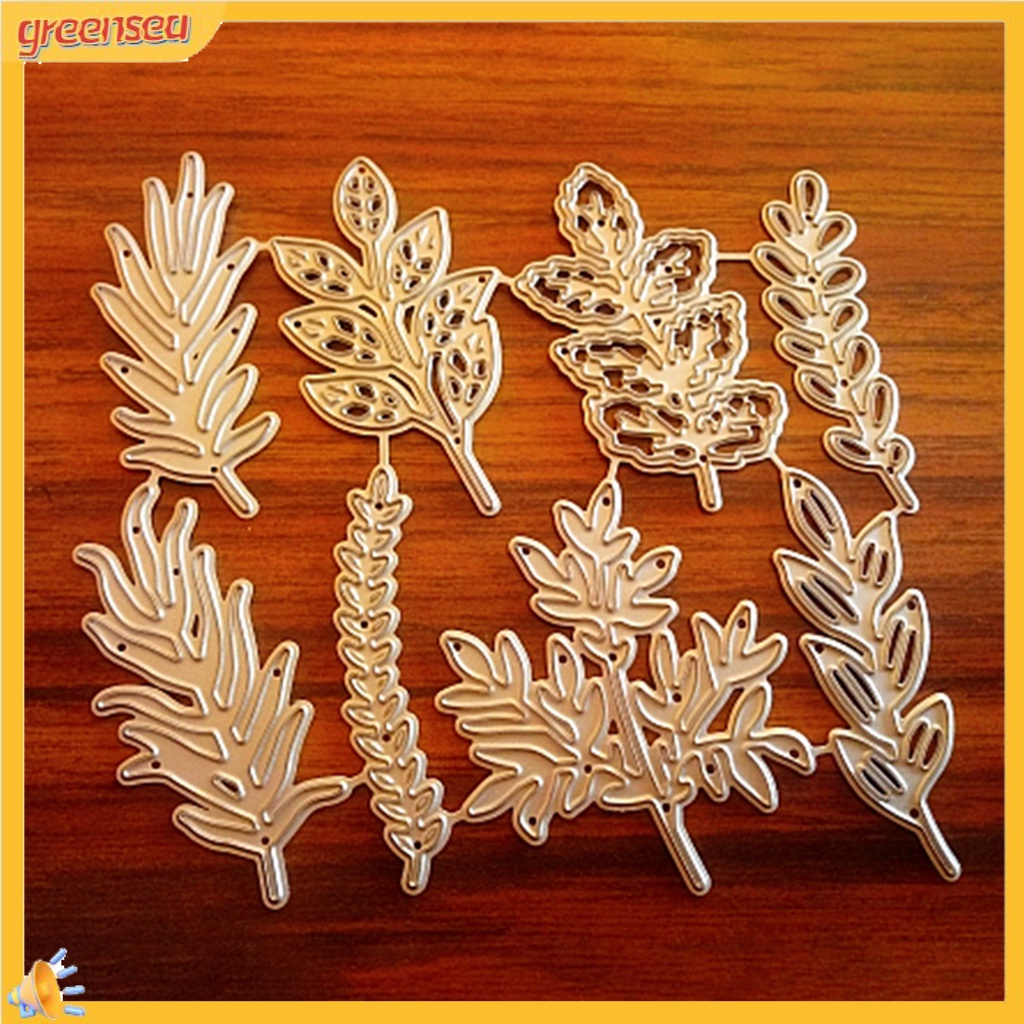 (greensea) Leaves Leaf Cutting Dies DIY Scrapbook Emboss Paper Cards ...