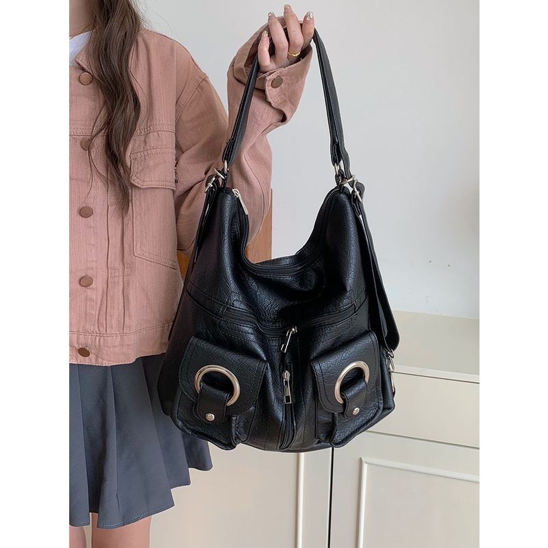 skymall -Women's Backpack Shoulder Bag Personality Large Capacity ...