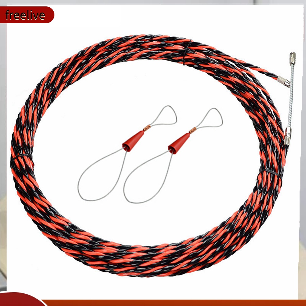 (freelive) 5/10/15m Electrical Cable Wire Threader Lead Puller Electrician Threading Device ...
