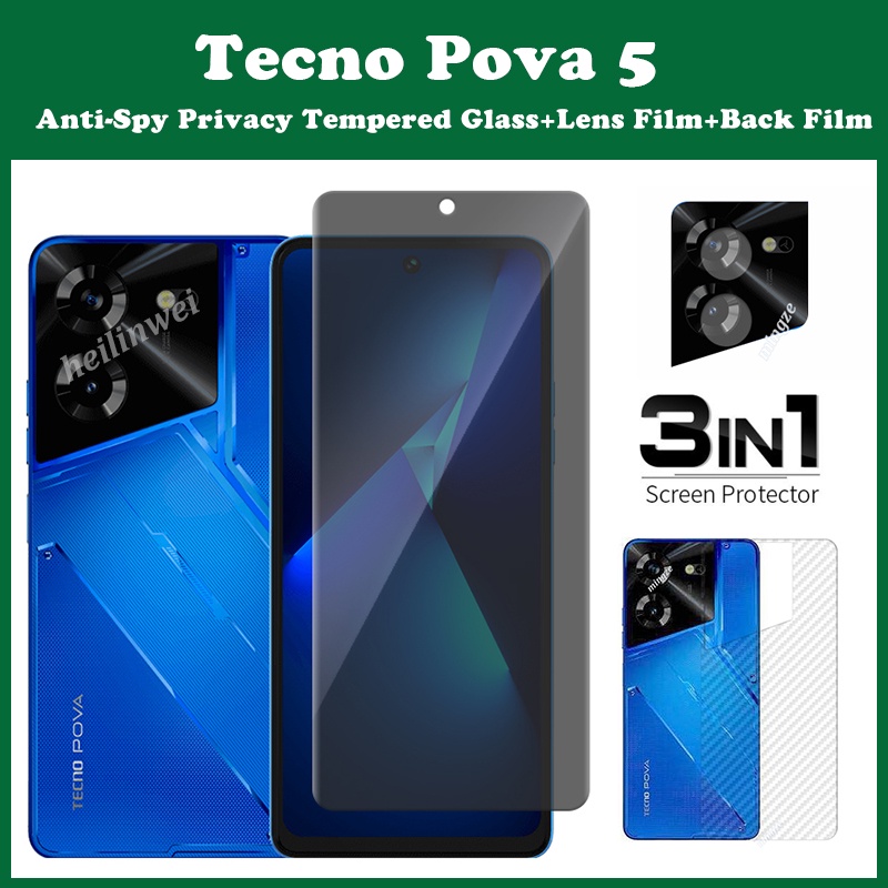 Tecno Pova 5 Tempered Glass Tecno Pova 4 Screen Protector Tecno Pova 5 Camera Lens Protector ...