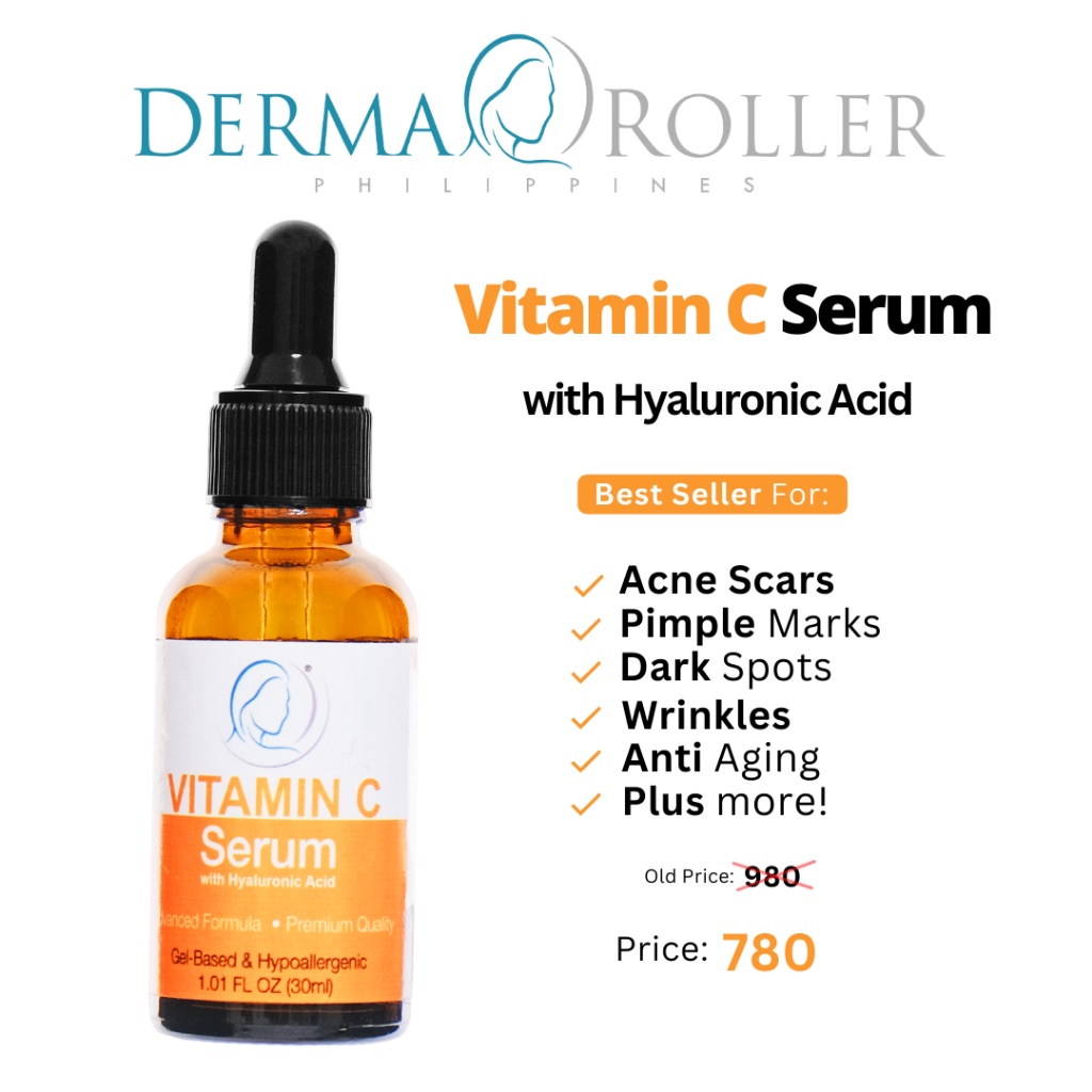 Derma Roller Philippines Vitamin C Serum with Hyaluronic Acid 30ml ...