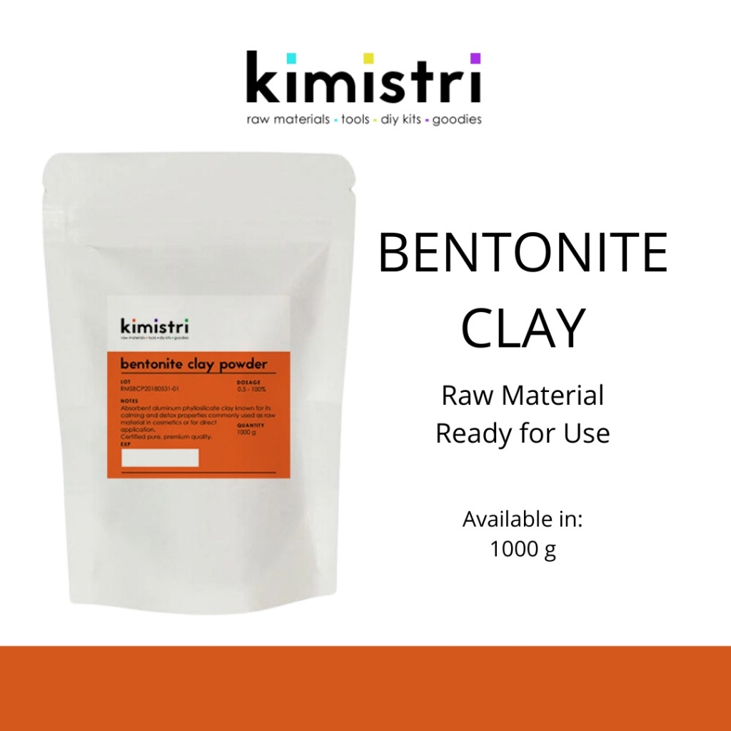 Bentonite Clay for DIY Skincare Formulations (Pure, Premium Quality ...