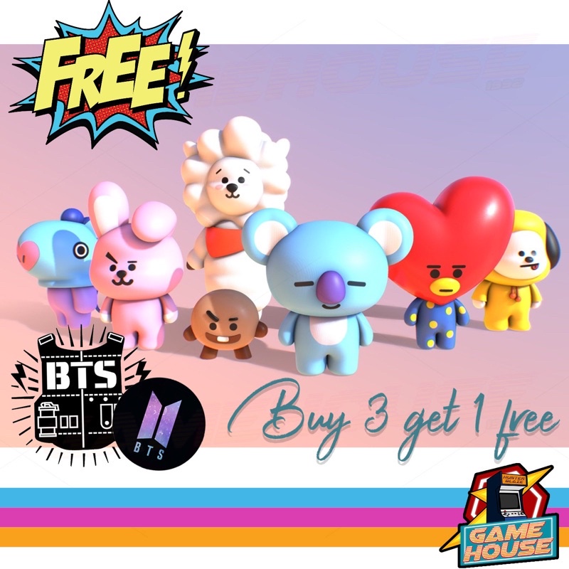 Gamehouse Resin BTS BT21 Keycap Cherry MX - 3d Printed (Buy 3 keycaps ...