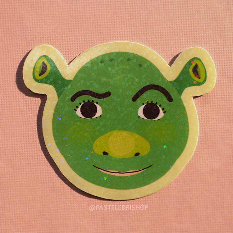 Shrek Waterproof Vinyl Stickers Holographic Shrek is Love Stickers by ...