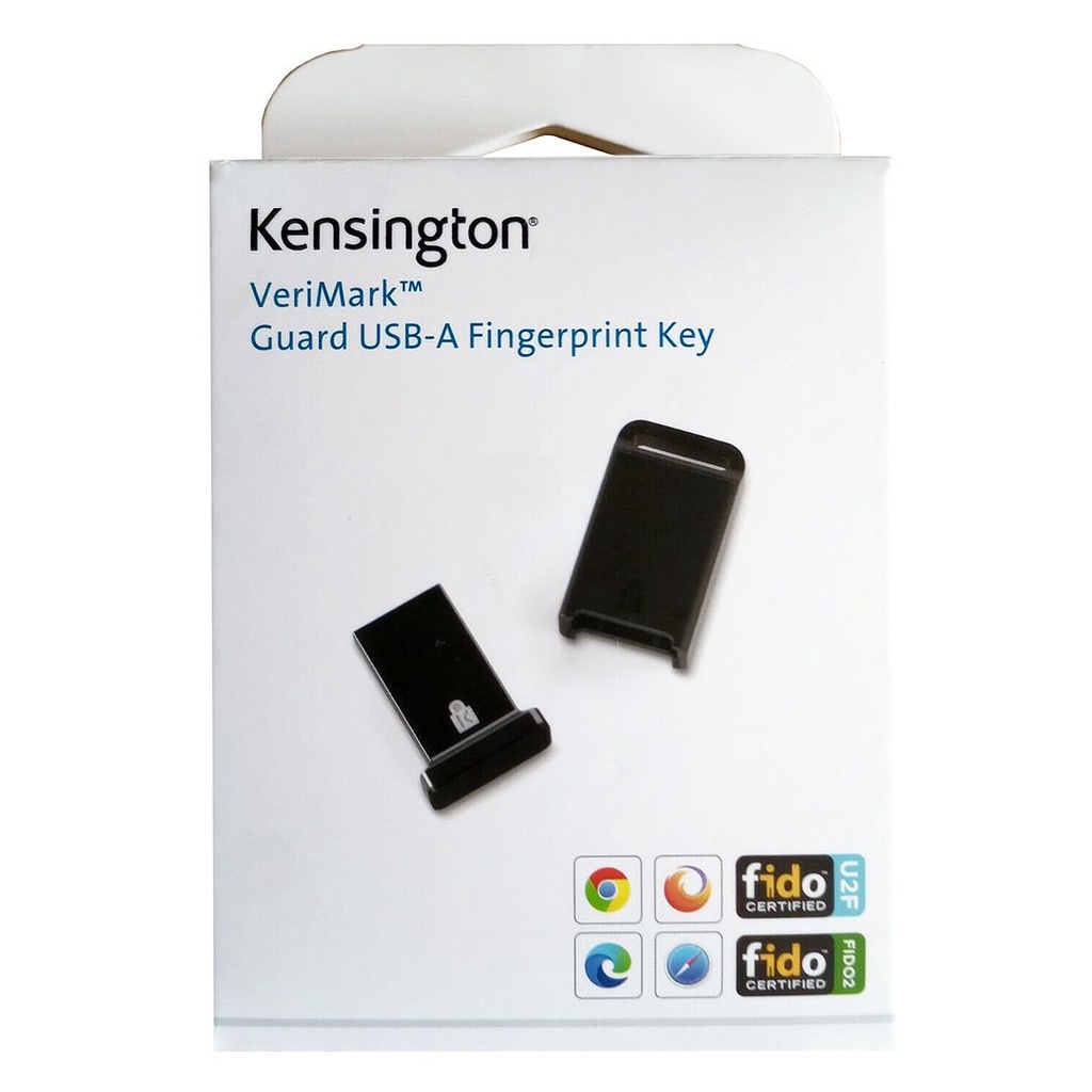 Kensington K64708WW VeriMark Guard USB-A Fingerprint Key - for Windows ...
