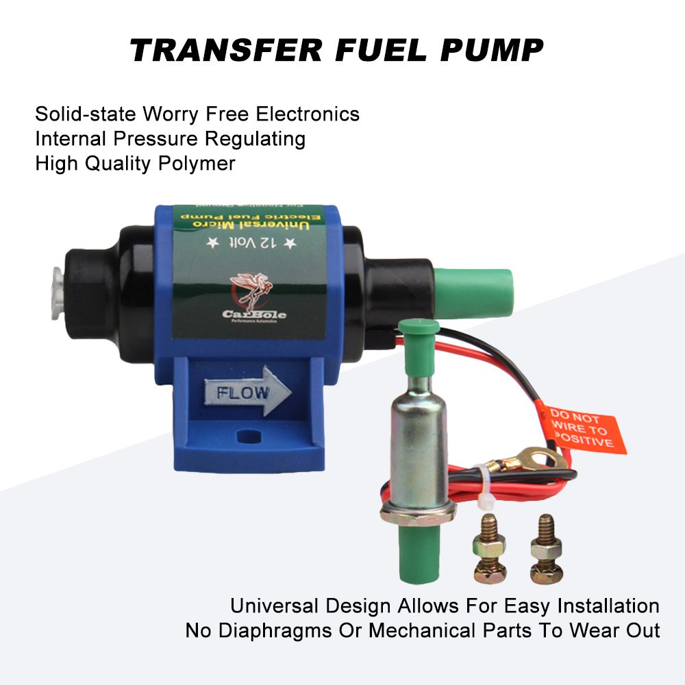★CarBole Blue Car Electric Low Pressure 12V Internal Fuel Pump ...