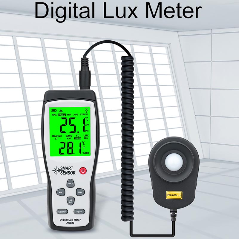 Digital Luxmeter Digital Lux meter Photometer Illuminometer ...