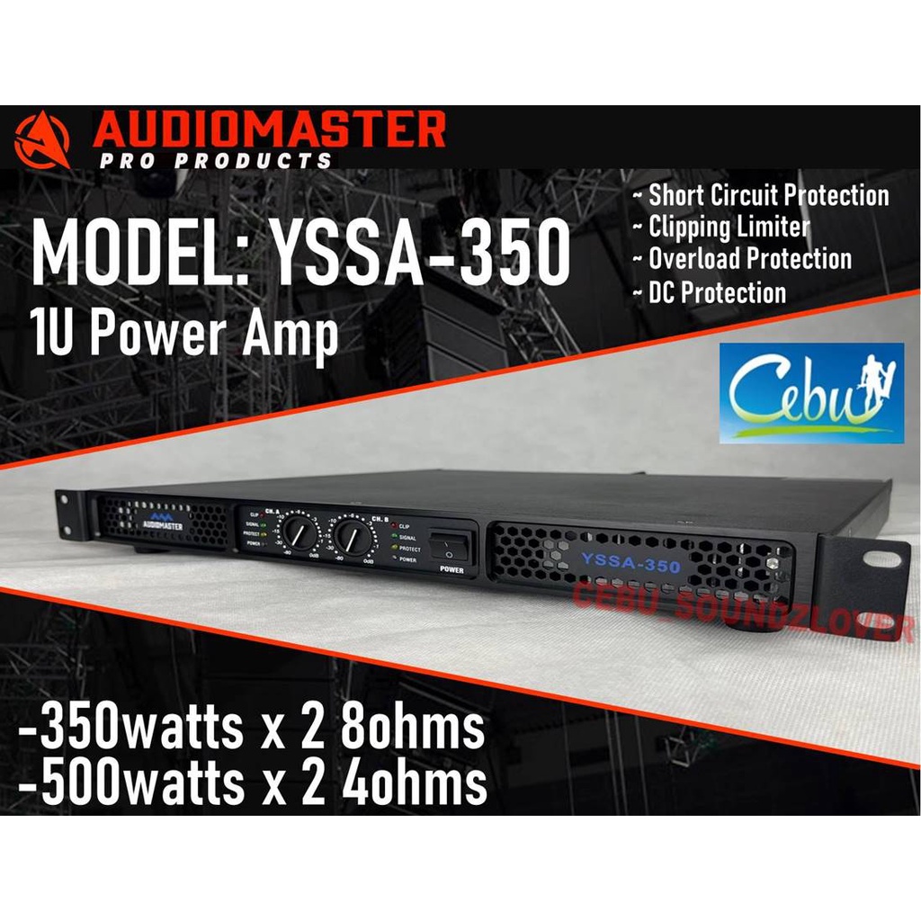 Audiomaster YSSA-350 1U power amplifier | Shopee Philippines