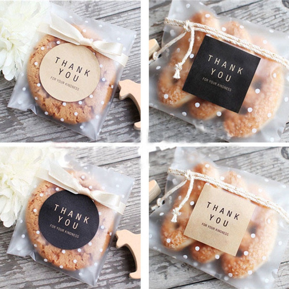 60 Pcs/Pack Kraft Paper Black Round Square Sealing Stickers Hand Baked ...