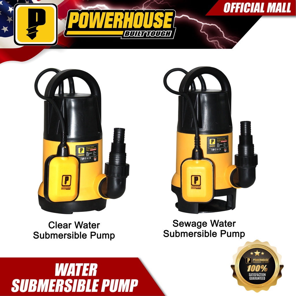 Powerhouse Submersible Pump 750W Clear Water | Sewage Water Pump Copper ...