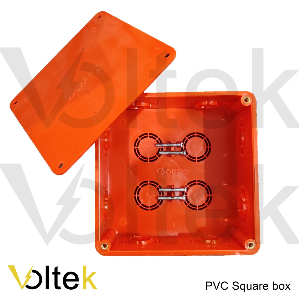 PVC Square Box with cover & screw and Surface type Utility box switch ...