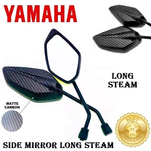 YAMAHA Mio Soul i 125 | Motorcycle Side Mirror Long Steam | Black ...