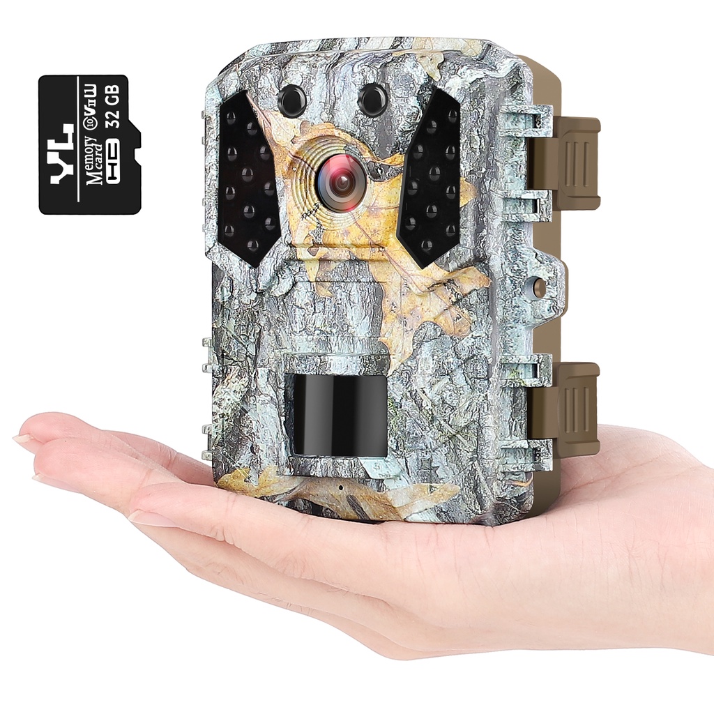 HAWKRAY Trail Camera,1080P 20MP Mini Hunting Game Cameras with 32GB SD ...