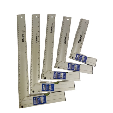 DANMI SQUALA L-SQUARE TRI SQUARE ANGLE RULER WITH LEVEL BAR (PER PIECE ...