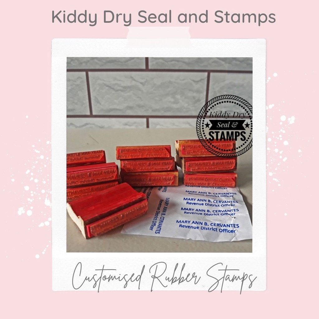 Customized Rubber Stamp | Shopee Philippines