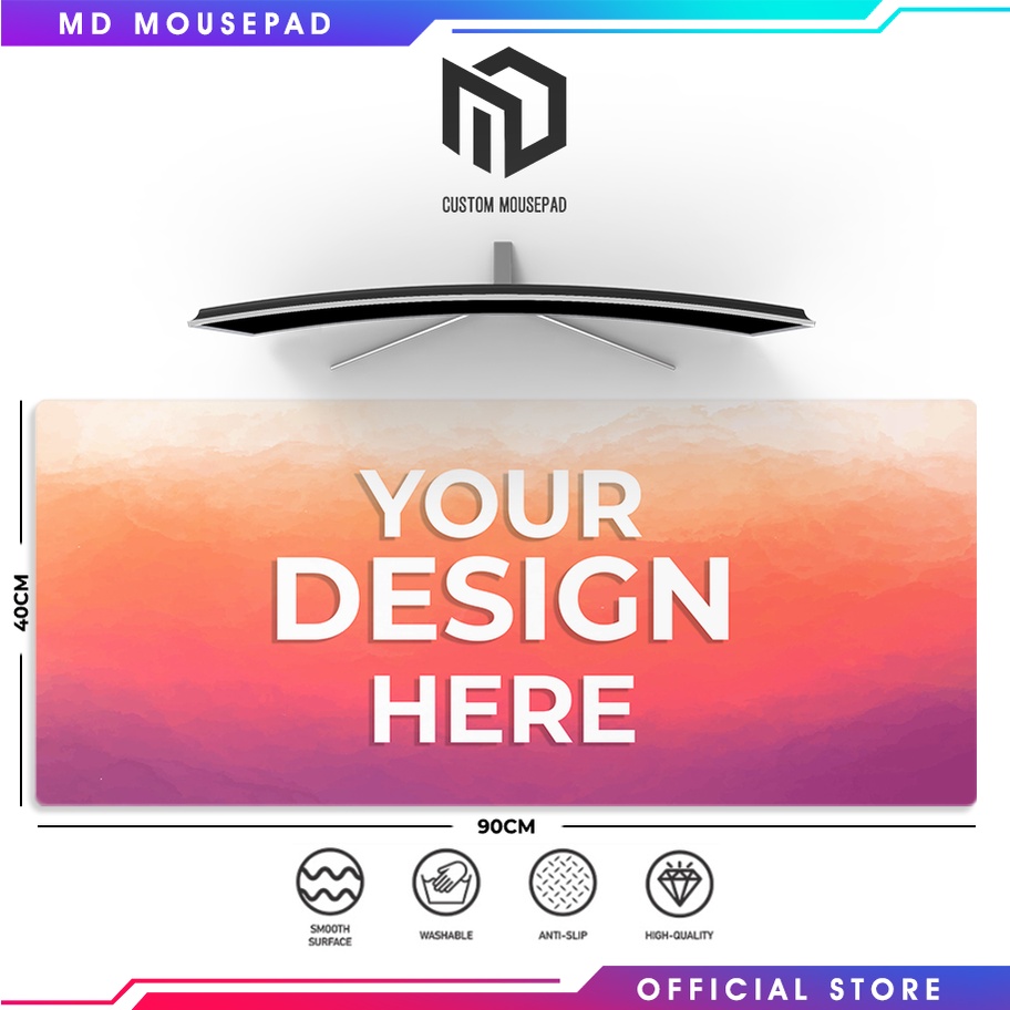 MD Custom Mousepad | DIY 80x30cm | 90X40cm | Custom Printed Large ...