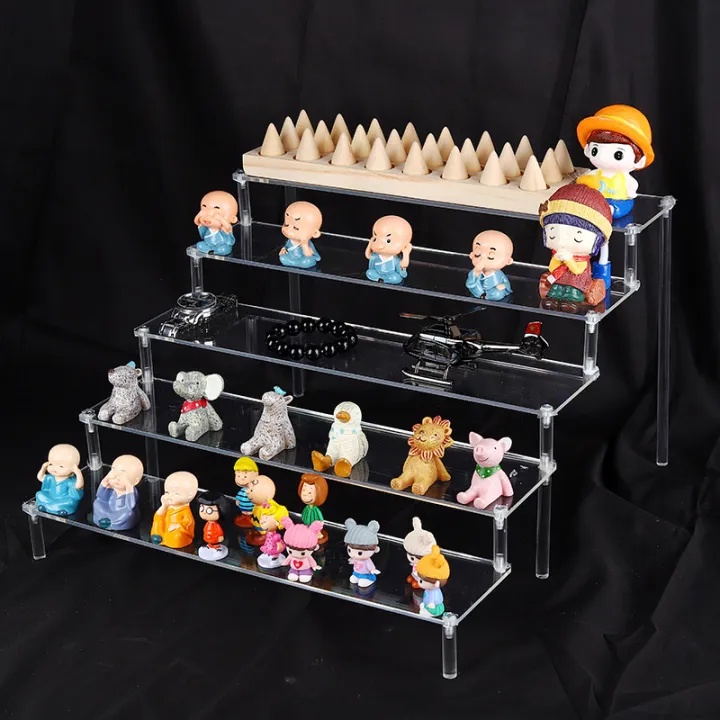 Figurine Acrylic Display Stand Toy Storage Figure Display Rack Jewelry ...