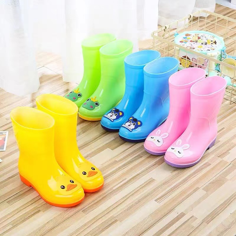 Low cut rain boots baby PVC rubber waterproof children's water shoes ...