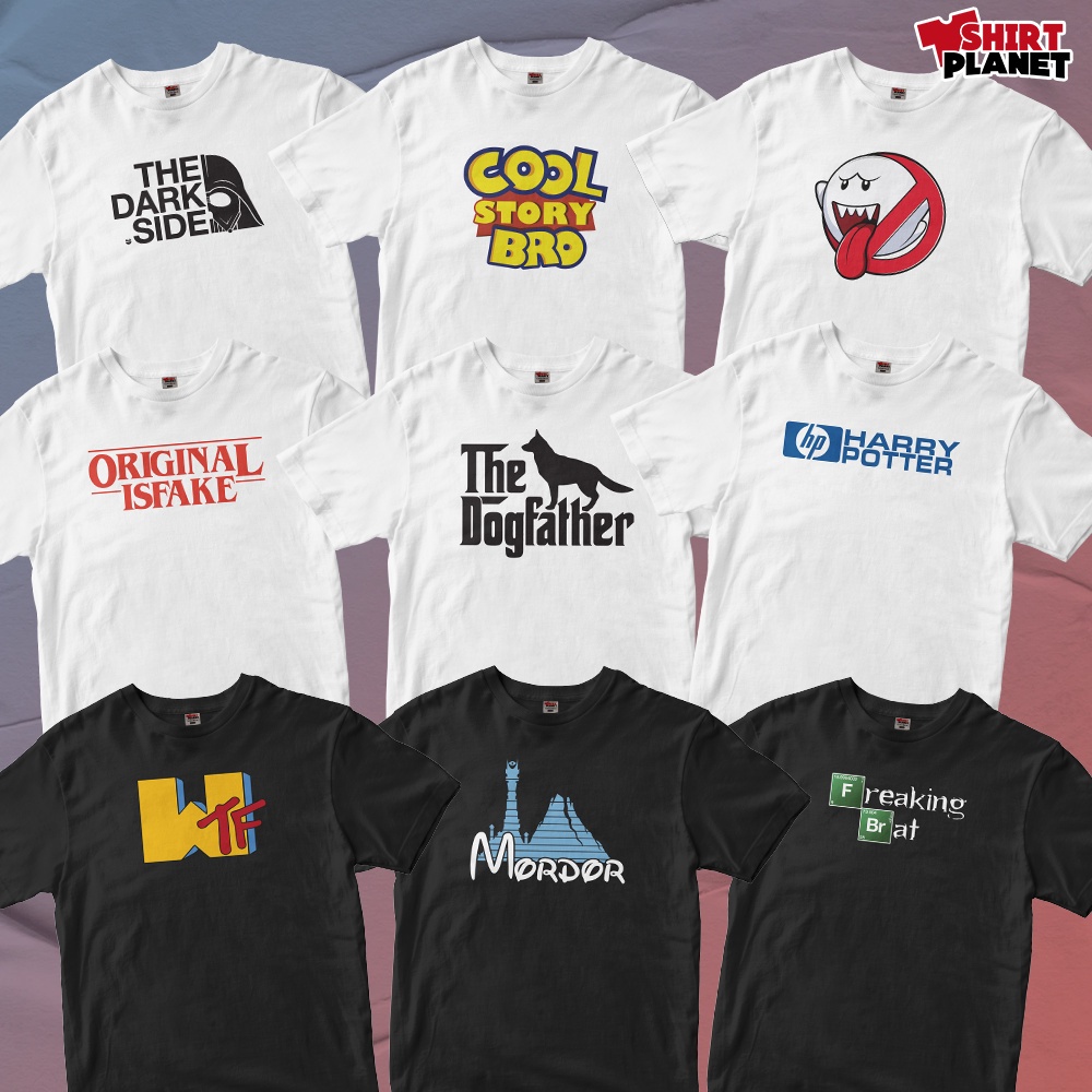 Famous Movies and Series Funny Parody Design Collection Graphic Unisex ...