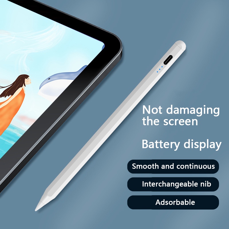 Active Capacitive Pen Universal Stylus Magnetic Suction Handwriting Pen ...
