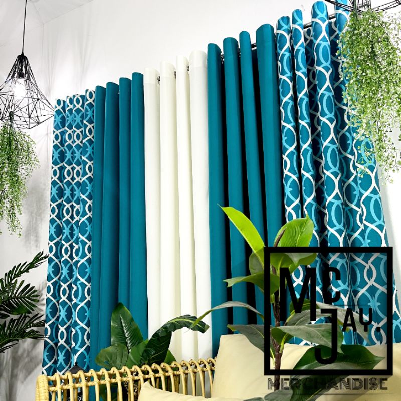 MCJAY - 5in1 Transformative Teal Lucky Color of the Year 2026 Curtain Set (6ft/6.6ft/7ft ...