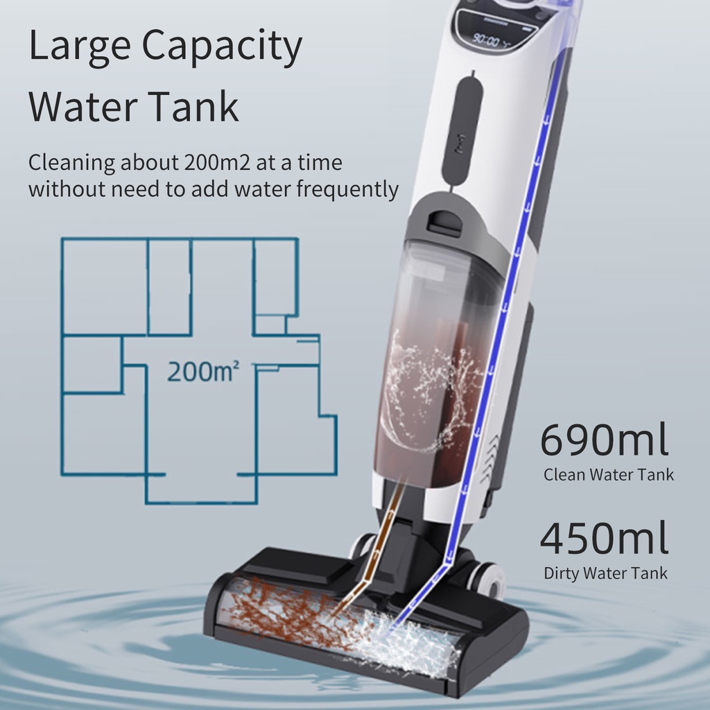 Sun6 Smart Cordless Wet Dry Vacuum Cleaner 3-in-1 Hardwood Floor ...