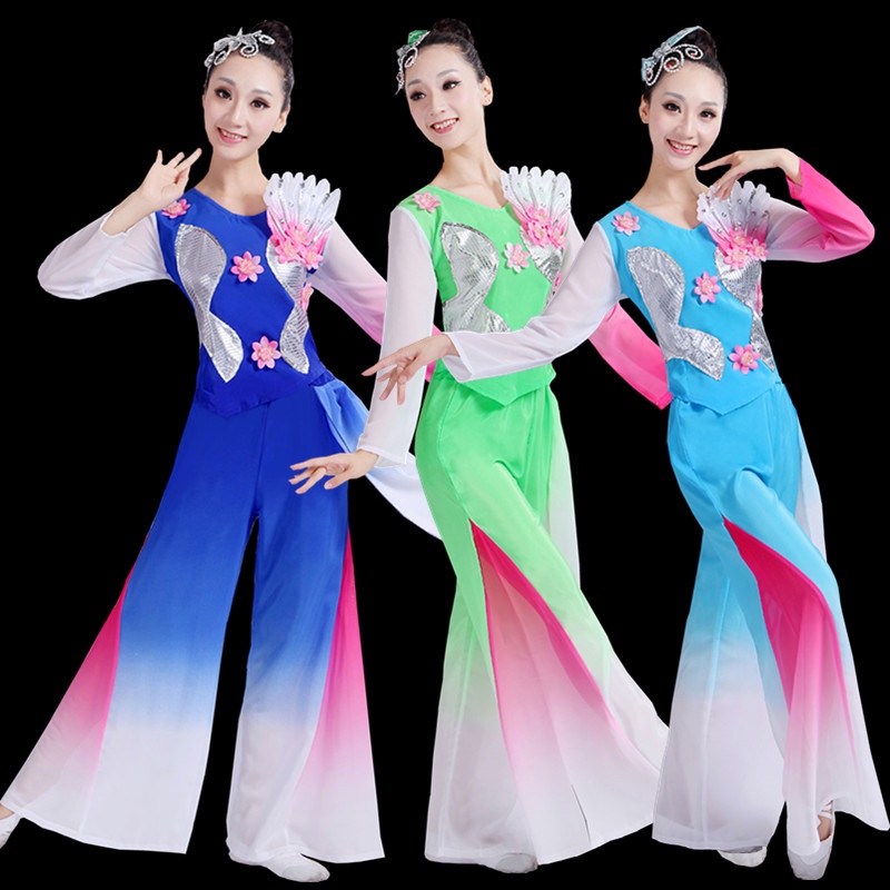 Chinese style, Hanfu, classical dance costume, female national dance ...