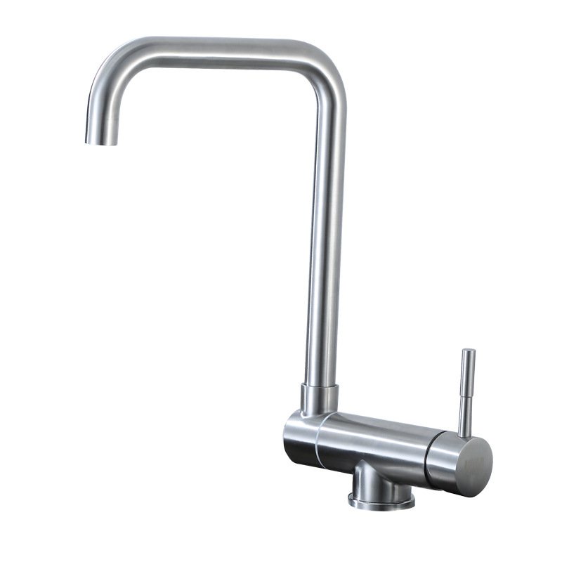 Kitchen Sink Hot And Cold Water Mixer Taps Single Handle foldable Black ...