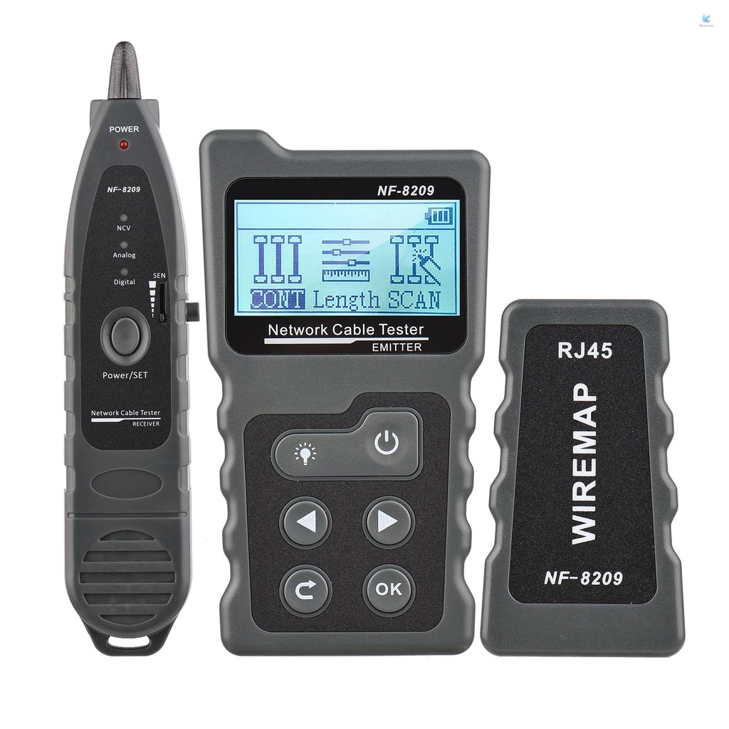 KKmoon Multi-functional LCD Network Cable Tester Wire Tracker PoE ...