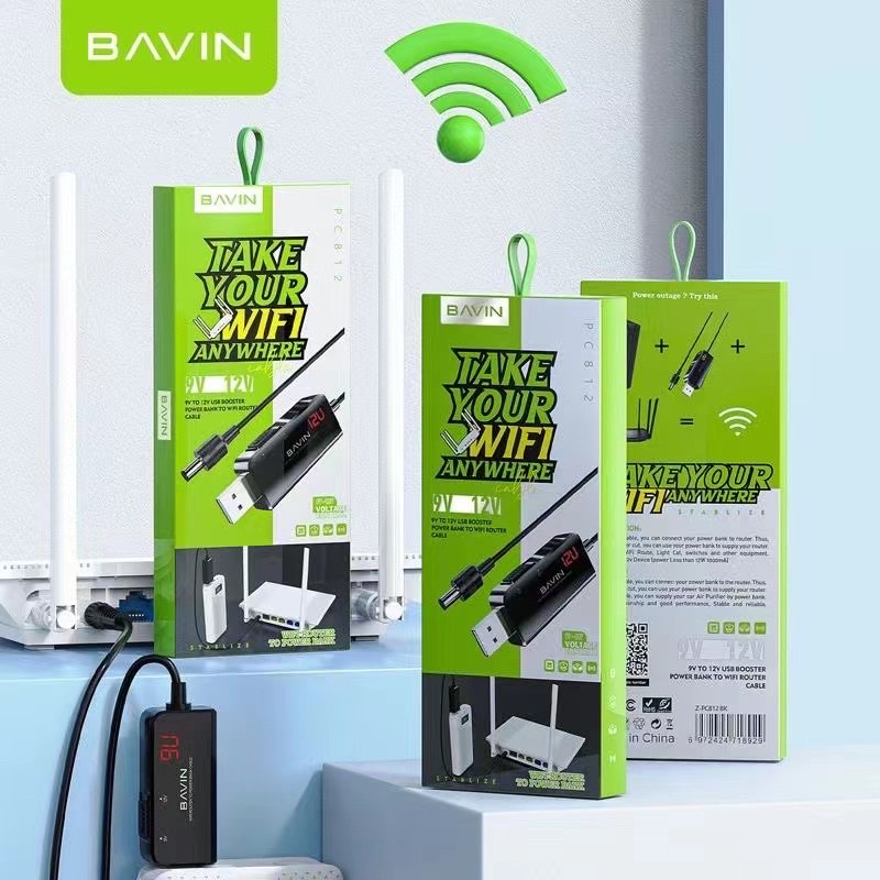 BAVIN Powerbank To Wifi Router Modem USB Booster Charging Cable DC 5V ...