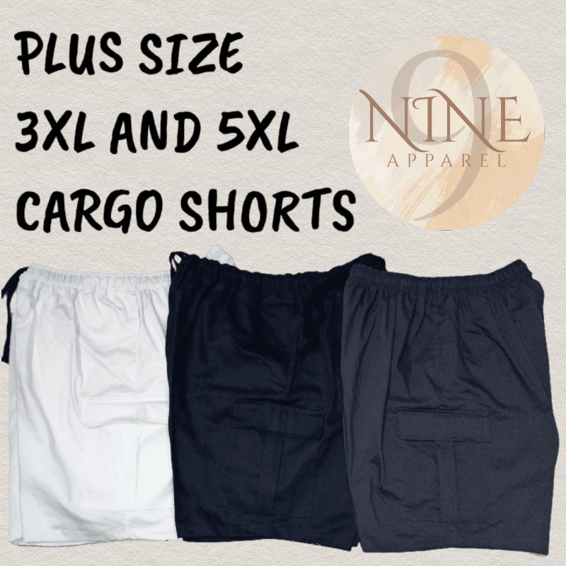 PLUS SIZE TWILL 3XL TO 5XL CARGO SHORTS | Shopee Philippines