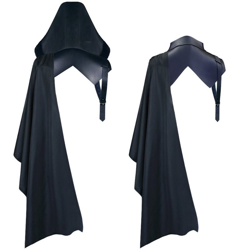 Men Gothic Knight Assassin Single Sleeve Shawl Medieval Armor Viking ...