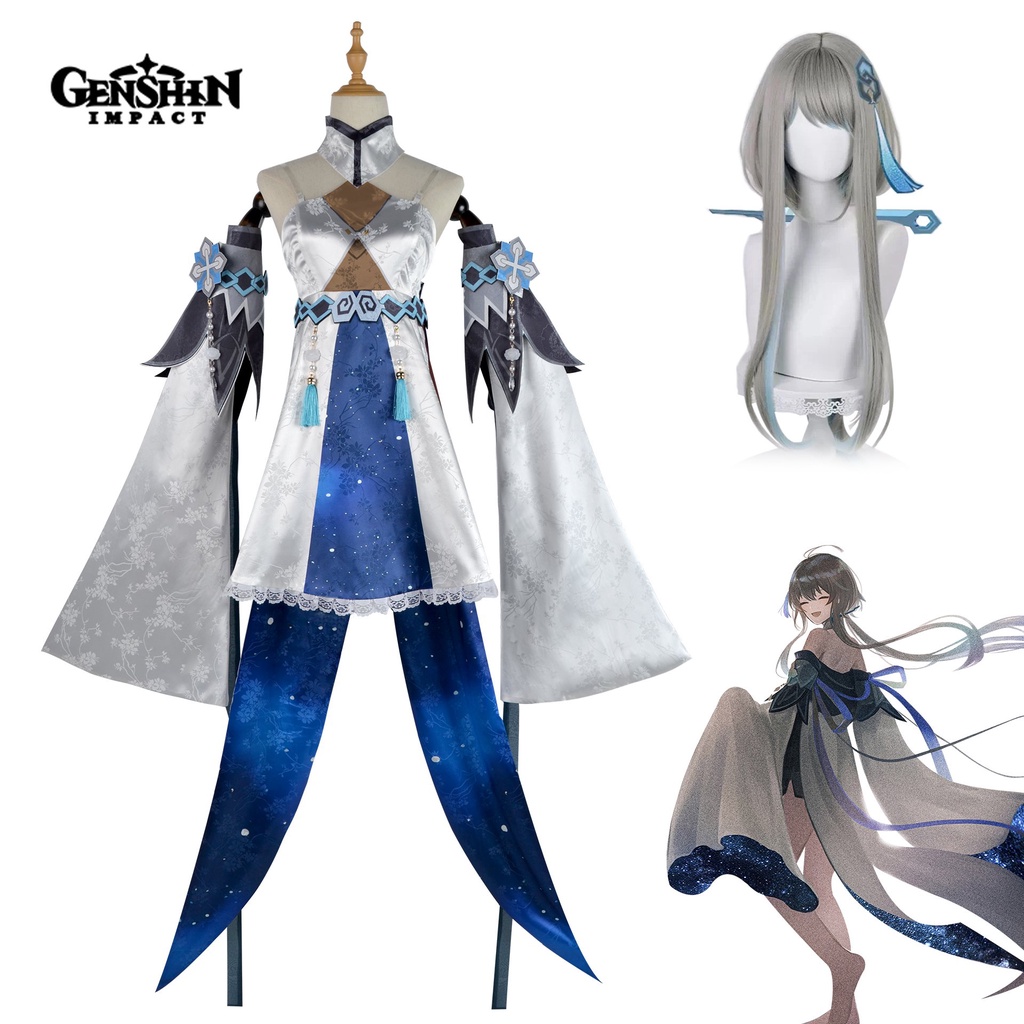 Guizhong Cosplay Genshin Impact Costume Haagentus Game Suit Dress ...
