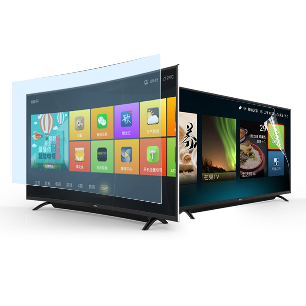 Transparent Removable Handle Gripper Acrylic LCD TV Screen Protector ...