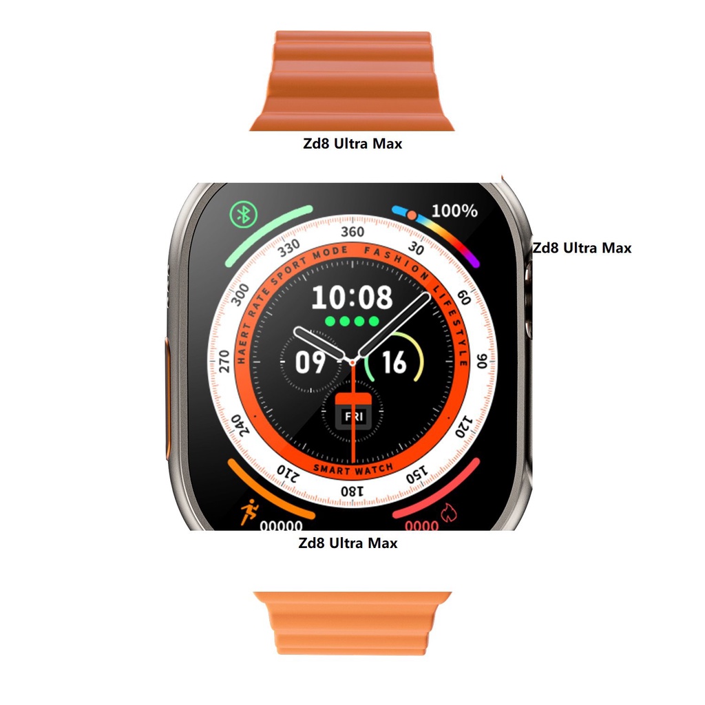 Z8 Ultra Max Smart Watch Ecg Nfc Reloj 49Mm Serie 8 Smartwatch Zordai Zd8 Ultra Max Watch ...