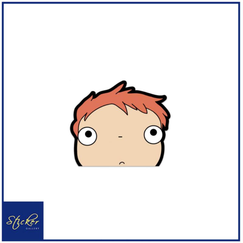 PONYO ANIME PEEKER WATERPROOF STICKER | Shopee Philippines