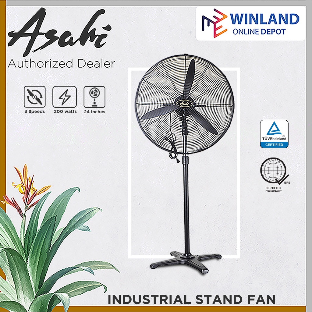ASAHI by Winland 24 inches Industrial Stand Fan | Electric Fan PF-2401 | Shopee Philippines