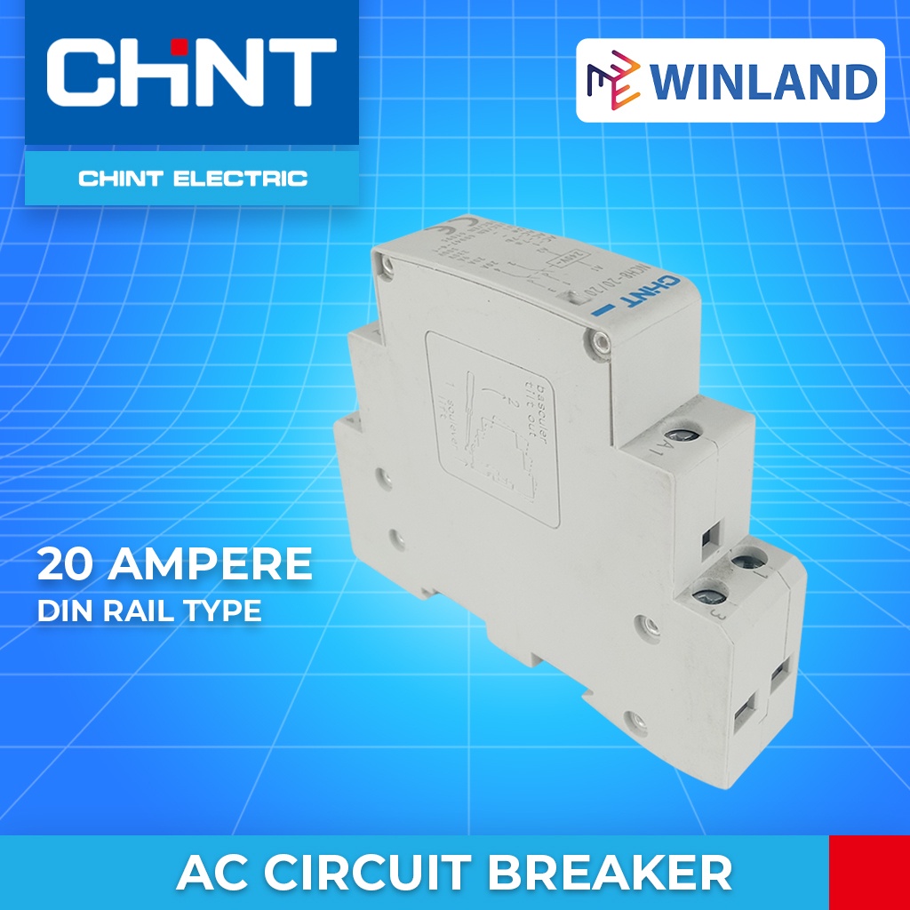 CHINT by Winland Single phase AC contactor 20A 240VAC 2NO Din Rail Type NCH8-20/20 | Shopee ...