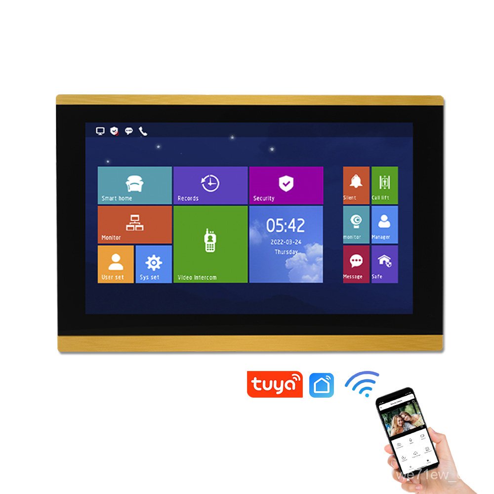 Tuya Smart Video Intercom System 10 Inch LCD Screen Monitor for Multi ...