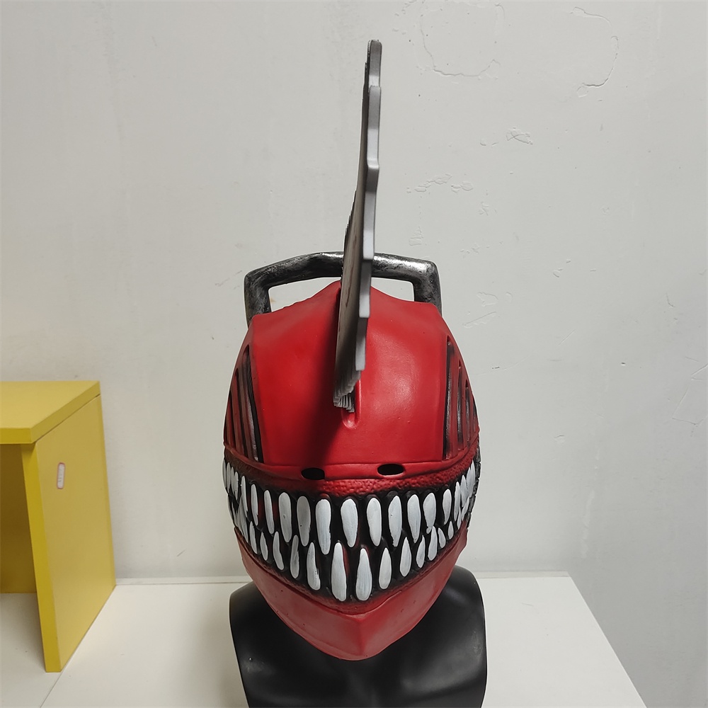 Anime Chainsaw Man Mask Cosplay Pochita Denji Headwear Horror Devil ...