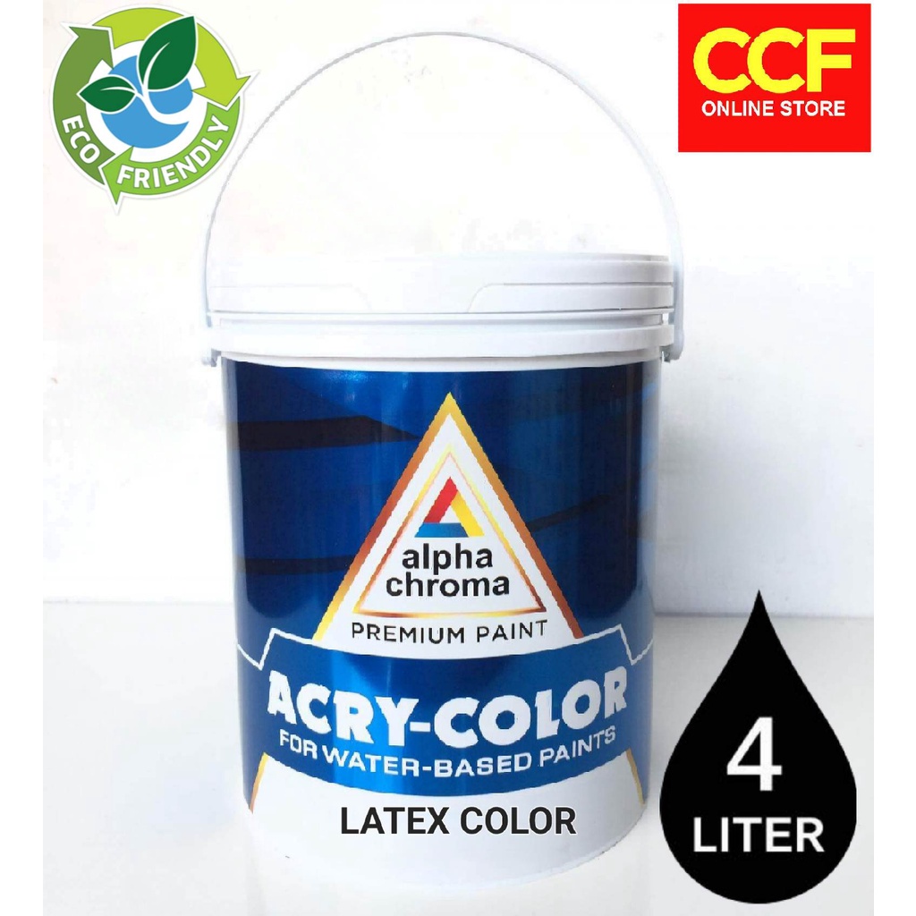 ☃ ☬Alpha Chroma Acry Color Latex Color or Matte Paint 4 Liters ( for ...