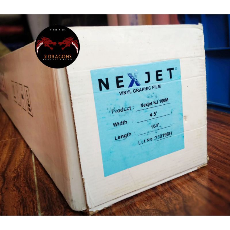 2ft x 164ft ROLL Nexjet NJ100 Printable Vinyl Sticker for Eco-Solvent | Shopee Philippines