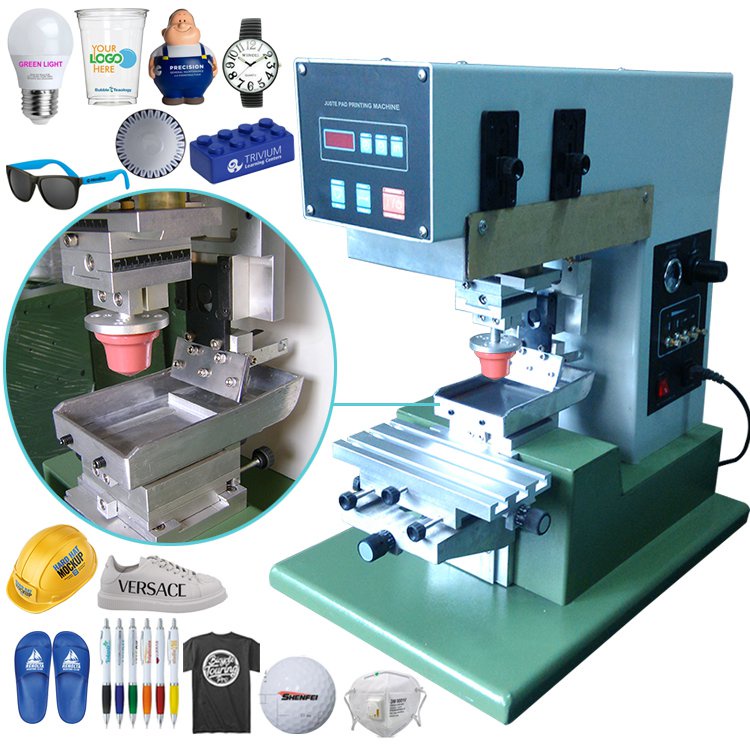 Open Ink Tray Desktop Pad Printer 1 Color Tampo Printers Table Top ...