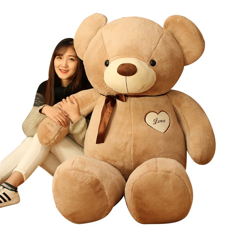 Big Size 160cm 180cm 260cm Hugging Large Teddy Bear with Bowknot Plush ...