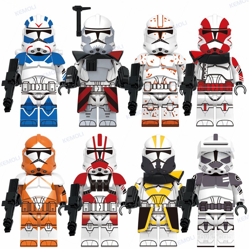 X0351 SW Wars Block Figure Captain Grey 13th Commander Bomb Clone ...