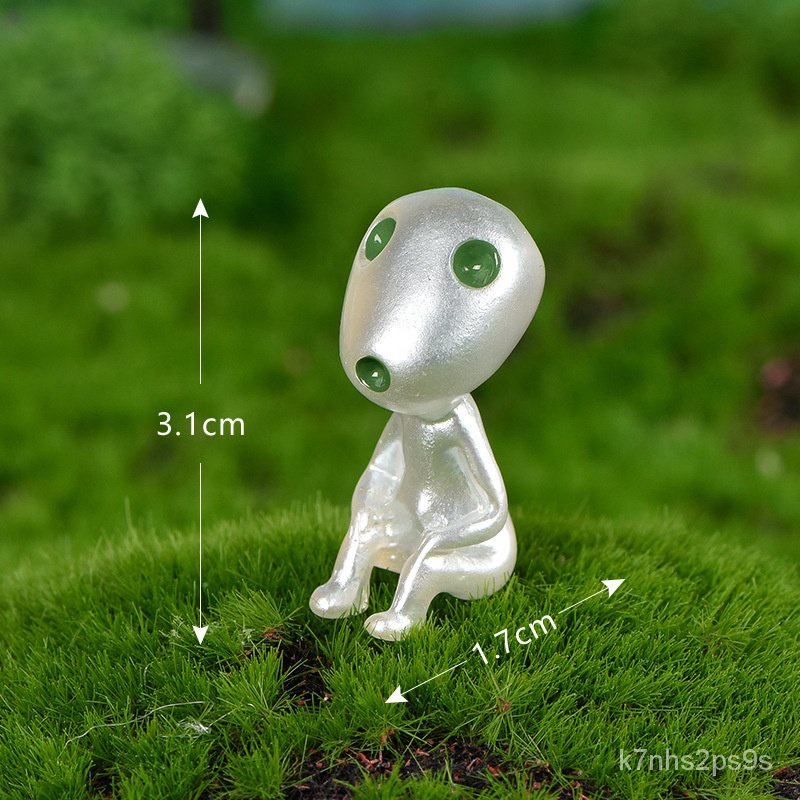 Hot Mononoke Glow in dark Ghibli mini Action Figures Luminous Elf Dolls ...