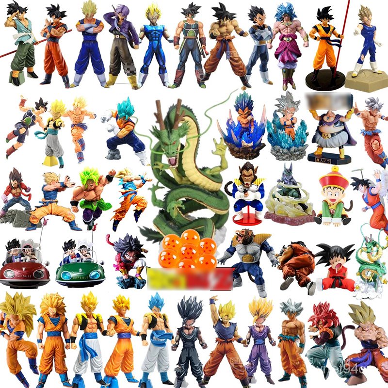 Anime DBZ Figure Saiyan Gogeta Vegetto Gohan Figurine Son Goku Broly ...